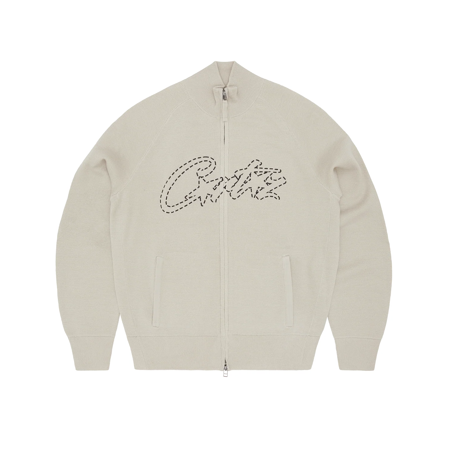 ALLSTARZ KNIT ZIP UP [BONE] - CRTZRTW